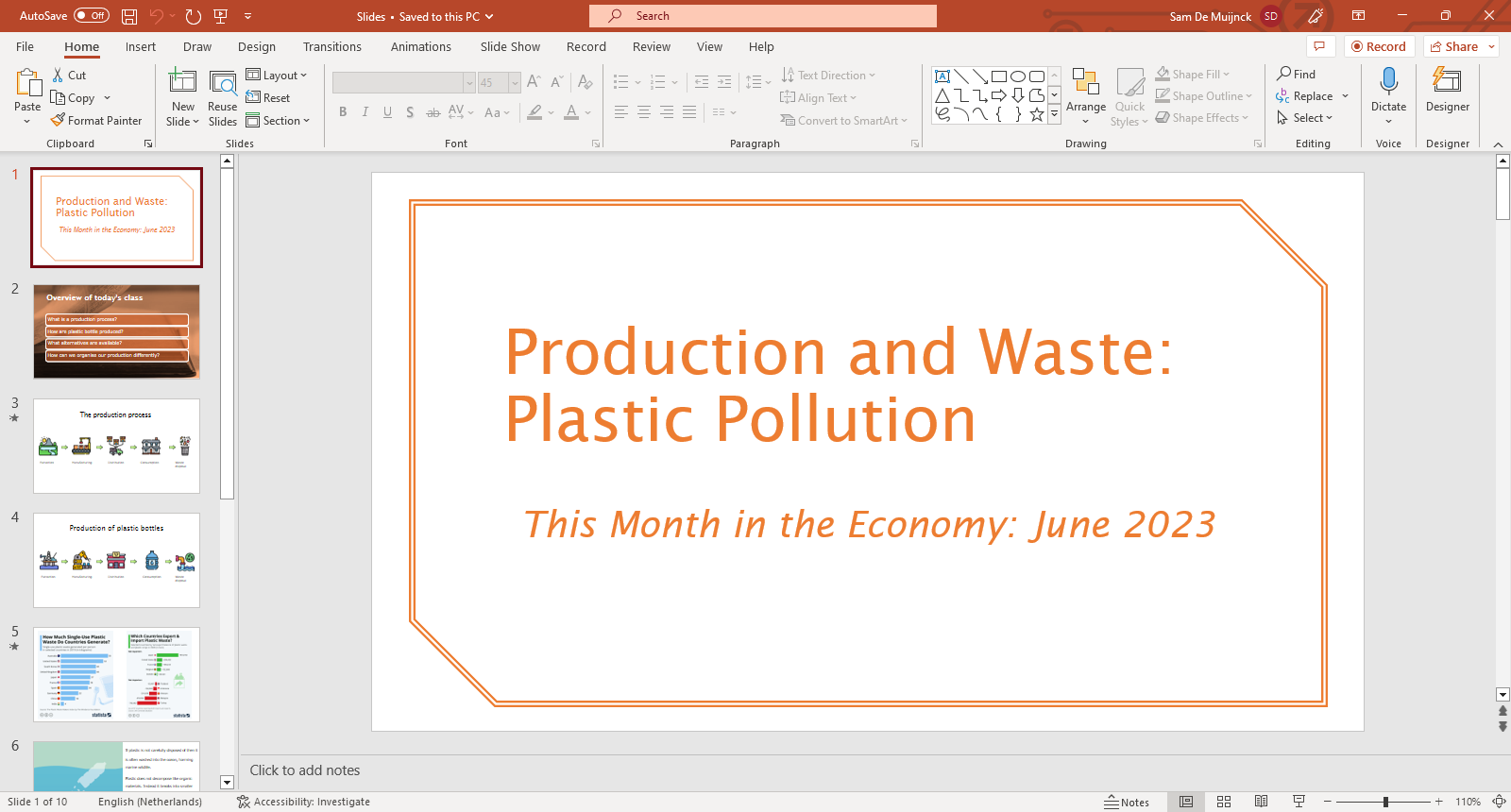 Production and Waste: Plastic Pollution – Economy Studies